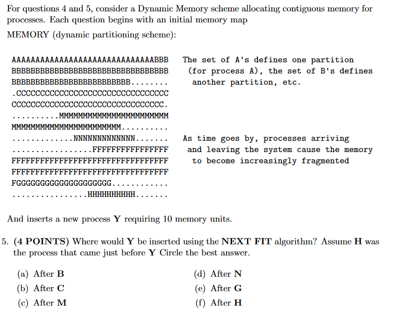 Solved For questions 4 and 5, consider a Dynamic Memory | Chegg.com