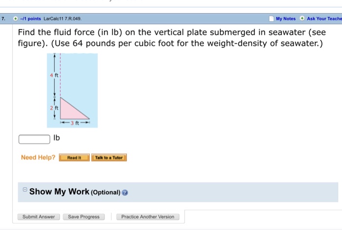 Solved 7. -/1 points LarCalc11 7.R.049 My Notes Ask Your | Chegg.com Solved 7. -/1 points LarCalc11 7.R.049 My Notes Ask Your | Chegg.com