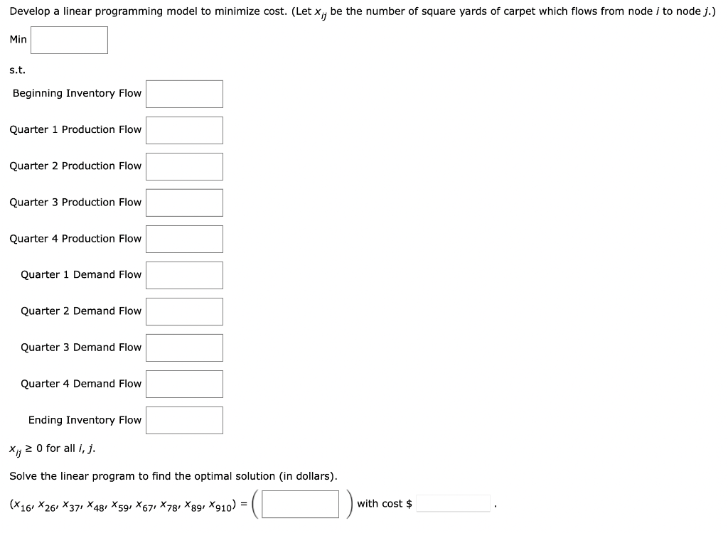 Solved quarters are shown in the network diagram | Chegg.com
