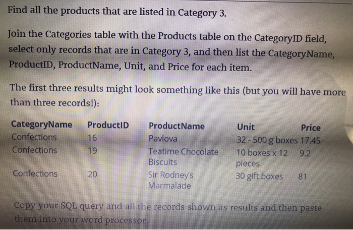 Solved Use SQL to find and record in your lab document how | Chegg.com