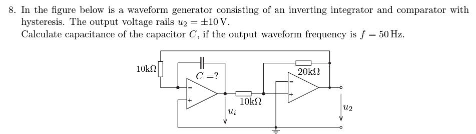 Solved In the figure below is a waveform generator | Chegg.com