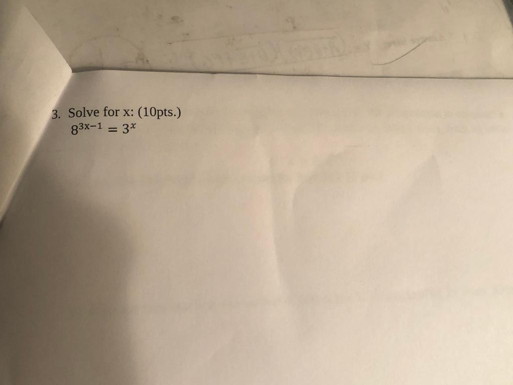 Solved 1. Rewrite the following logarithm in expanded form | Chegg.com