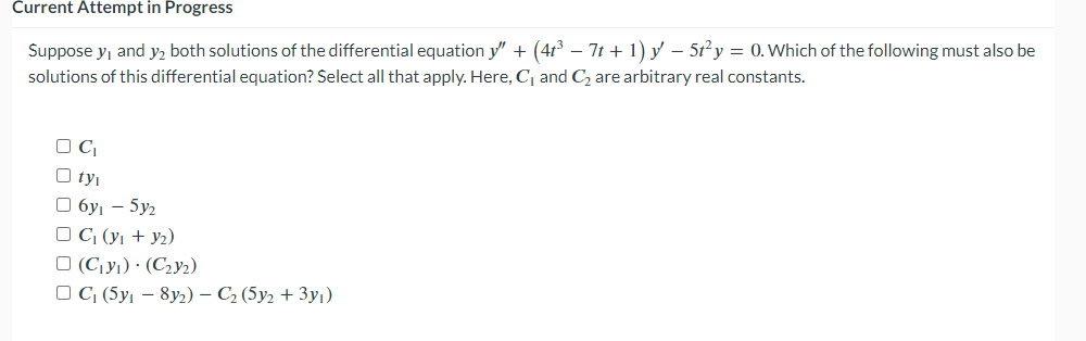 Solved Suppose y1 and y2 both solutions of the differential | Chegg.com