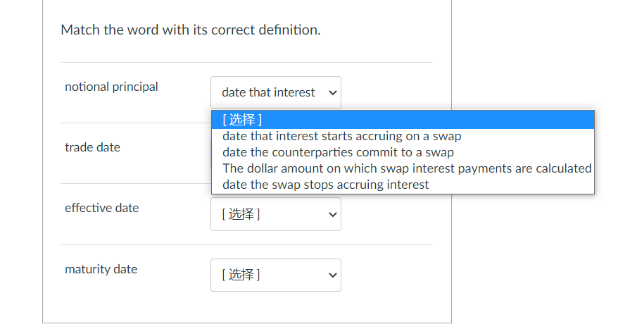 Solved Match the word with its correct definition. notional | Chegg.com