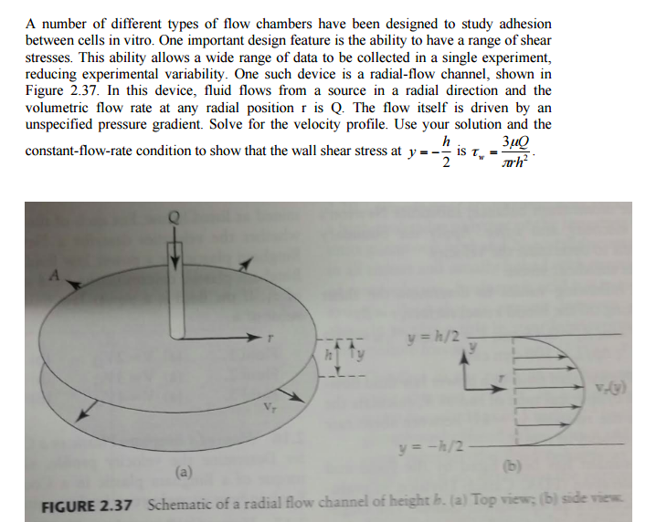 Solved A number of different types of flow chambers have | Chegg.com