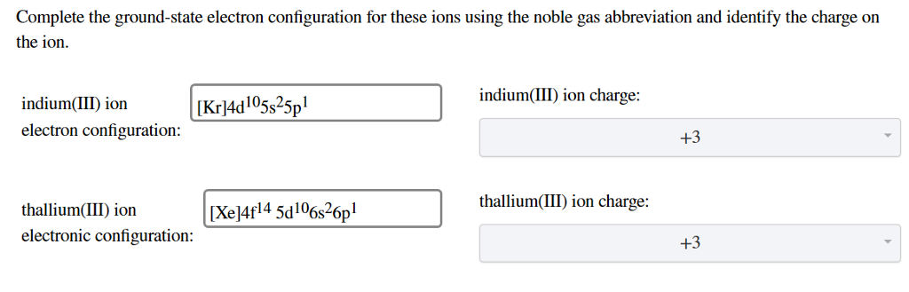 Solved: Complete The Ground-state Electron Configuration F... | Chegg.com