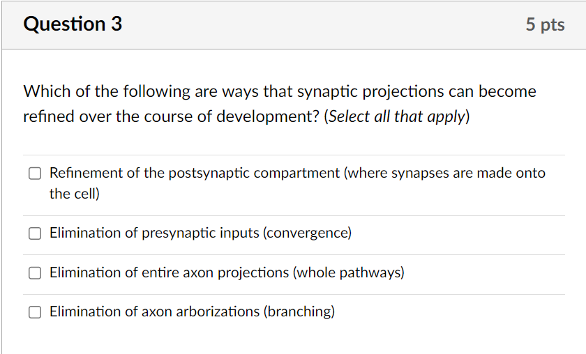 Solved Which of the following are ways that synaptic | Chegg.com