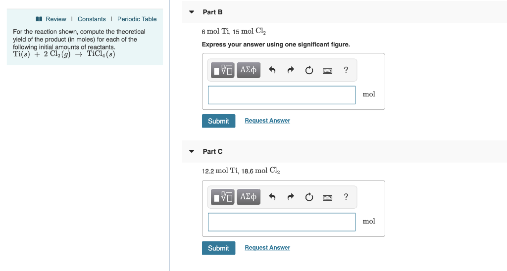 Solved Review I Constants Periodic Table Part A For the | Chegg.com