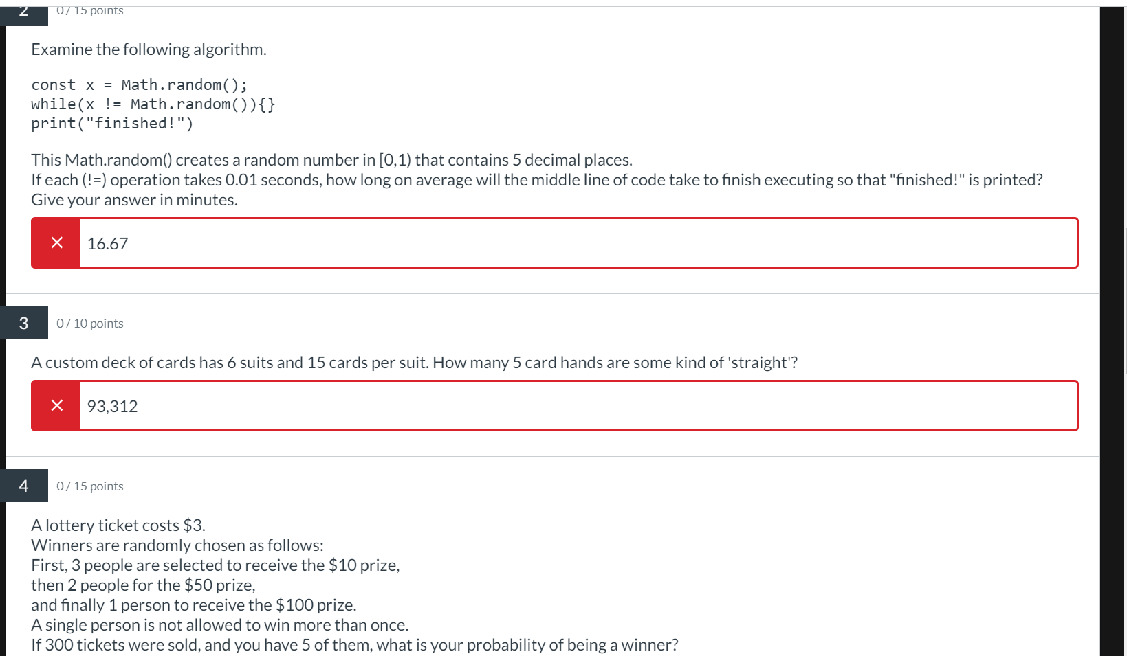 Solved Examine the following algorithm. const x= Math. | Chegg.com