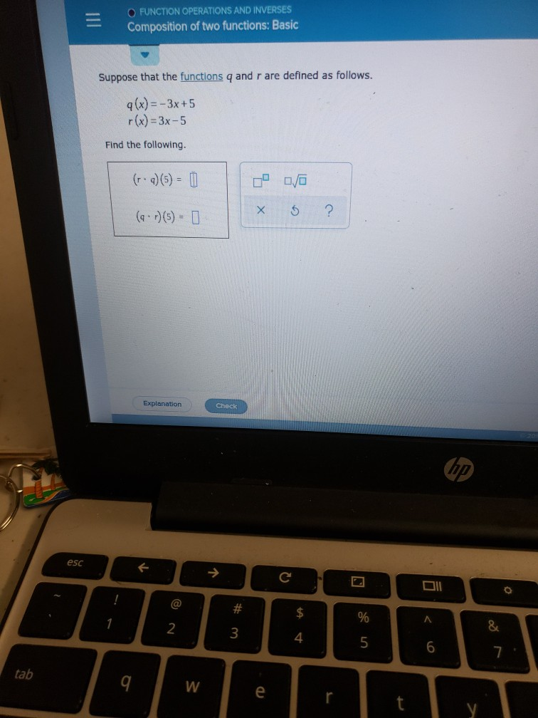 Solved O FUNCTION OPERATIONS AND INVERSES Composition of two | Chegg.com