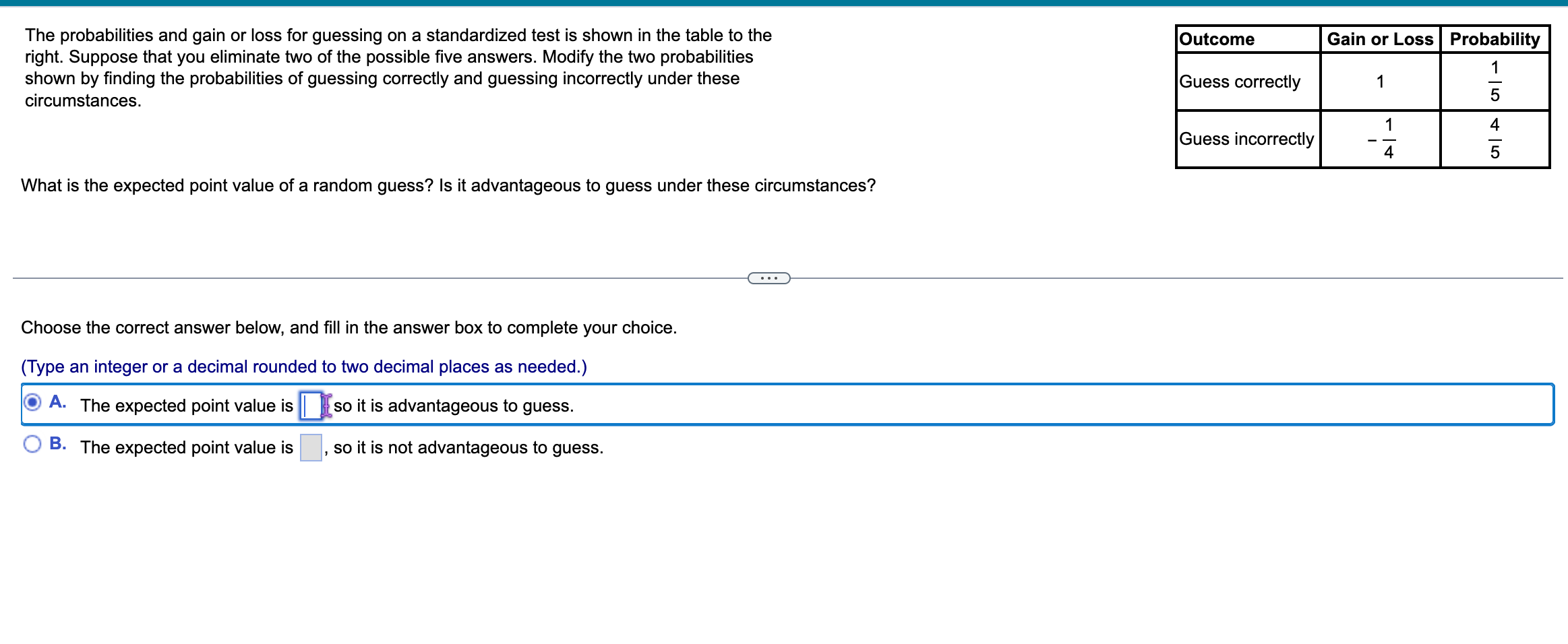 solved-the-probabilities-and-gain-or-loss-for-guessing-on-a-chegg