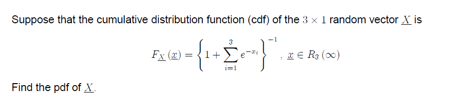 Solved Suppose that the cumulative distribution function | Chegg.com