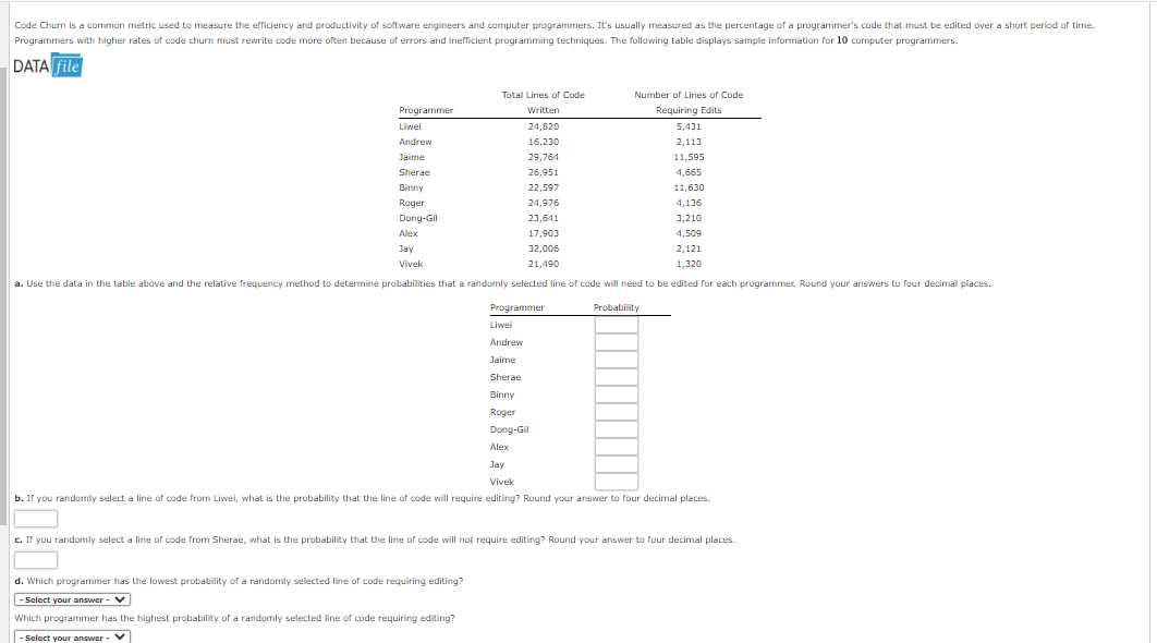 Solved Code Churn is a common metric used to measure the | Chegg.com