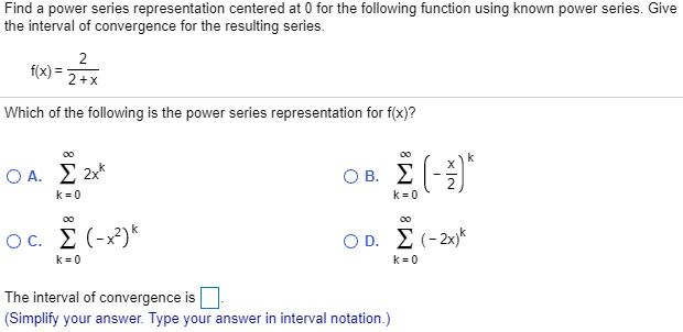 Solved Find a power series representation centered at 0 for | Chegg.com