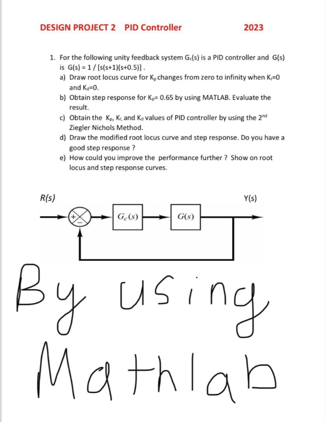 Solved Subject is system & controll. PLEASE SOLVE IT USING | Chegg.com