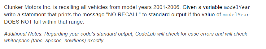 Write an iflelse statement that compares the variable | Chegg.com