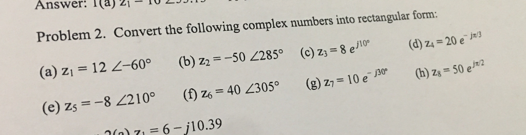 Solved Answer: laja . Problem 2. Convert the following | Chegg.com