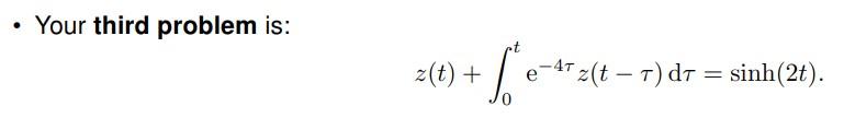 Solved 5. Using Laplace transforms, find the analytical | Chegg.com