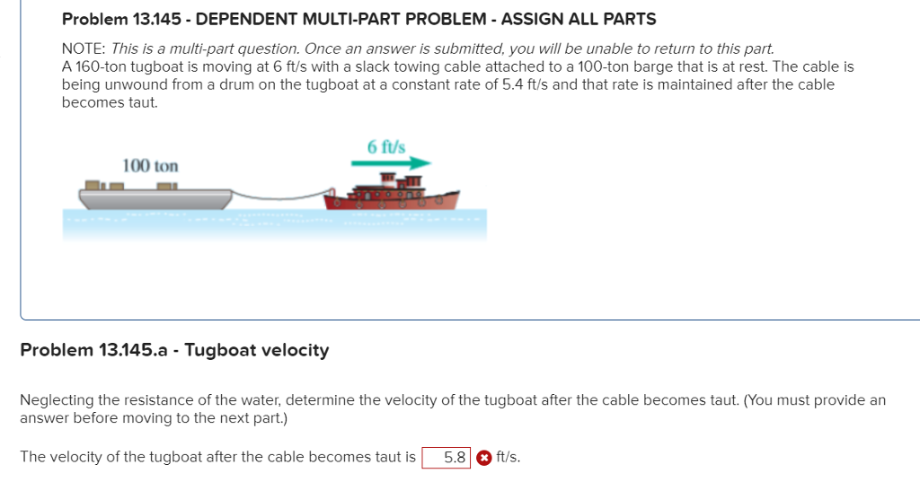 Solved Problem 13.145-DEPENDENT MULTI-PART PROBLEM-ASSIGN | Chegg.com