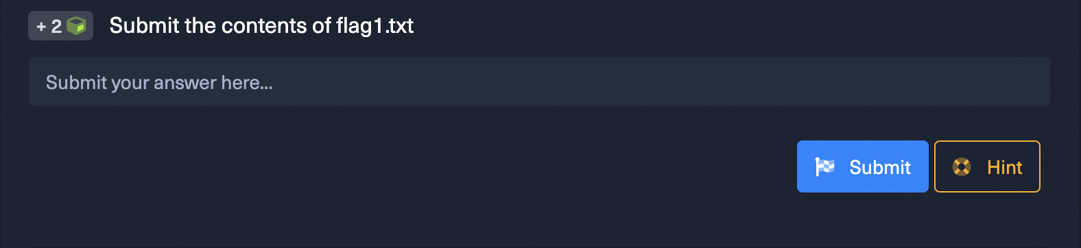 Solved +2 Submit the contents of flag3.txt Submit your | Chegg.com