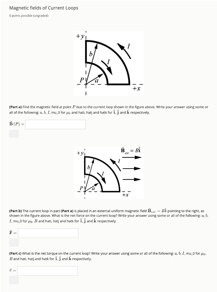 Solved Magnetic fields of Current Loops 0 points possible | Chegg.com