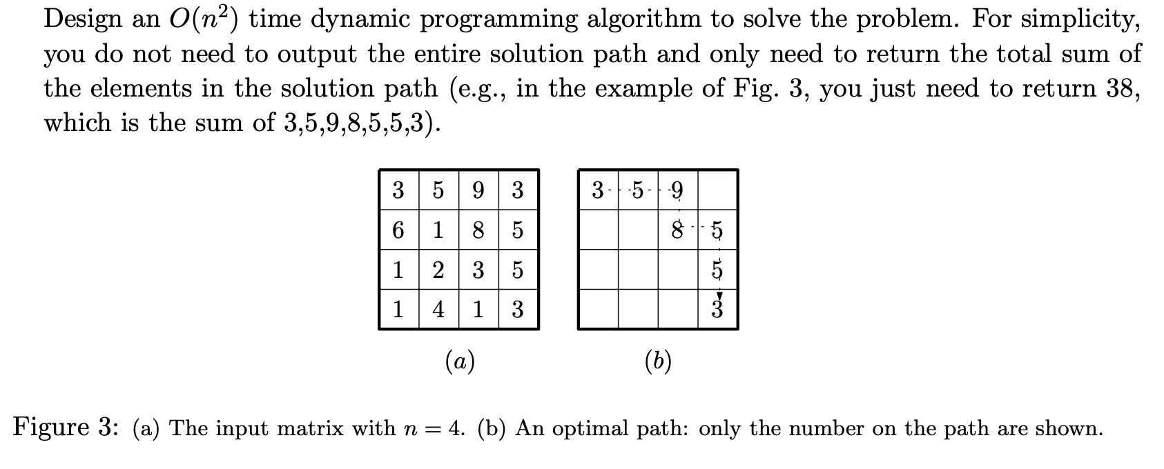 (Solved) : 30 Points Given N X N Matrix M 1 N 1 N Want Find Path Top ... (Solved) : 30 Points Given N X N Matrix M 1 N 1 N Want Find Path Top ...