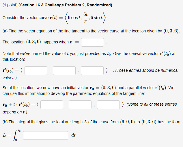 Solved (1 point) (Section 16.3 Challenge Problem 2, | Chegg.com