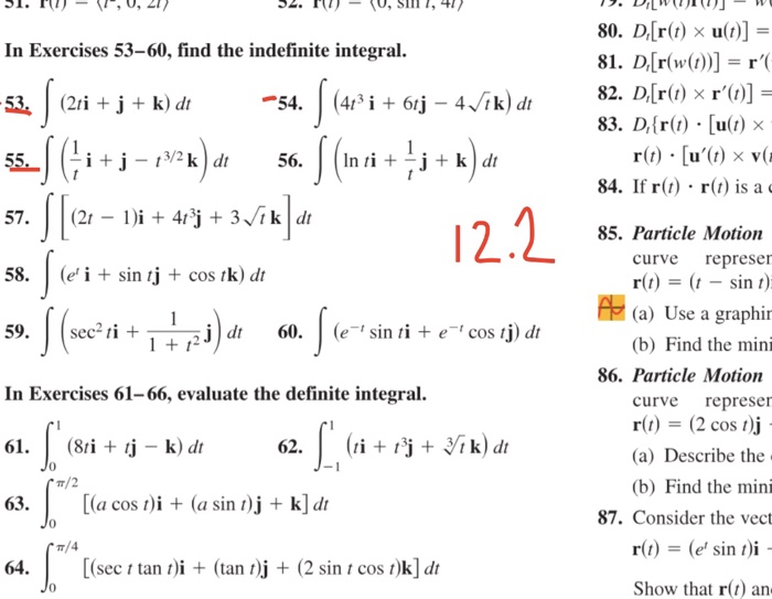 Solved 80. D,[r(t) × u(t)] = In Exercises 53-60, find the | Chegg.com