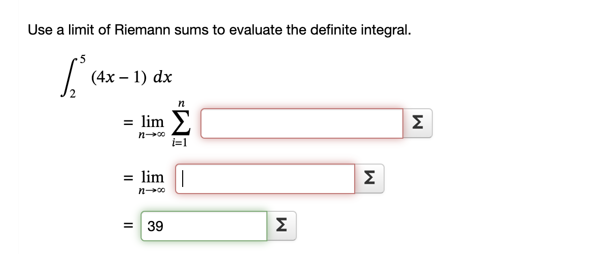 Solved Use a limit of Riemann sums to evaluate the definite | Chegg.com