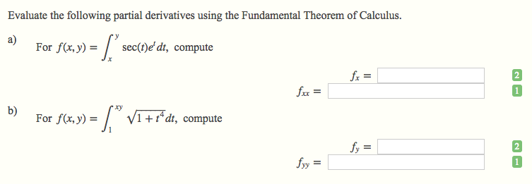 Solved Evaluate the following partial derivatives using the | Chegg.com