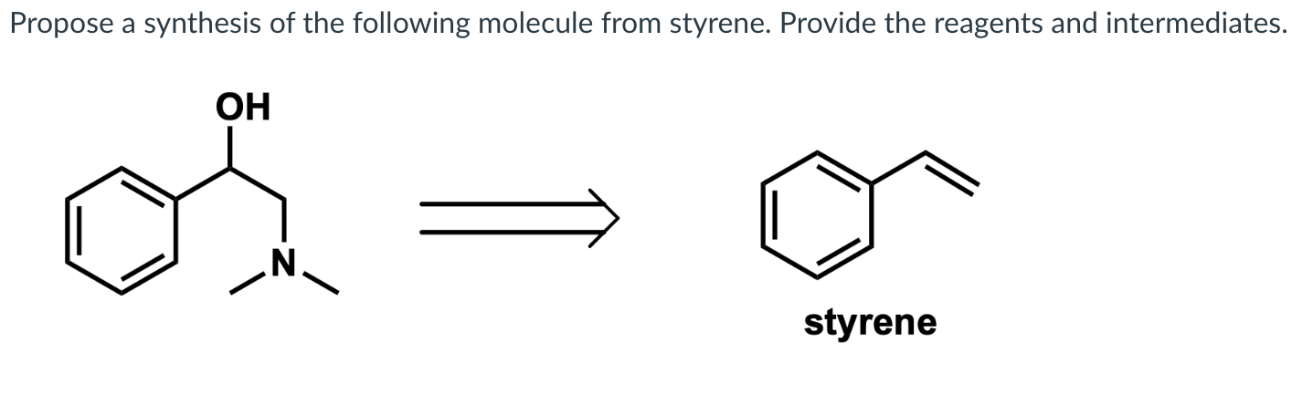 Solved Propose a synthesis of the following molecule from | Chegg.com