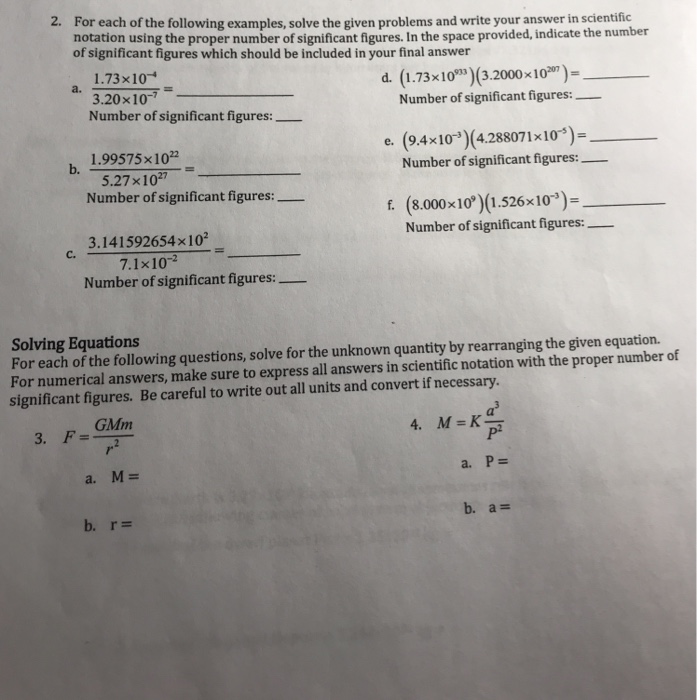 Solved 2. For each of the following examples, solve the | Chegg.com