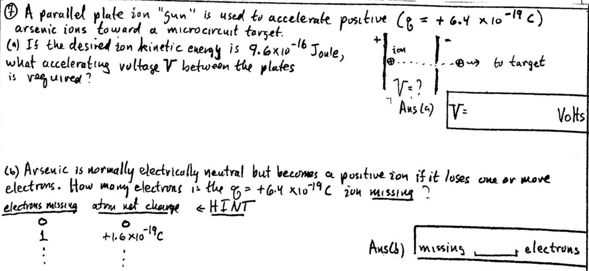 Solved -19) A parallel plate ion "Sun" is used to accelerabe | Chegg.com