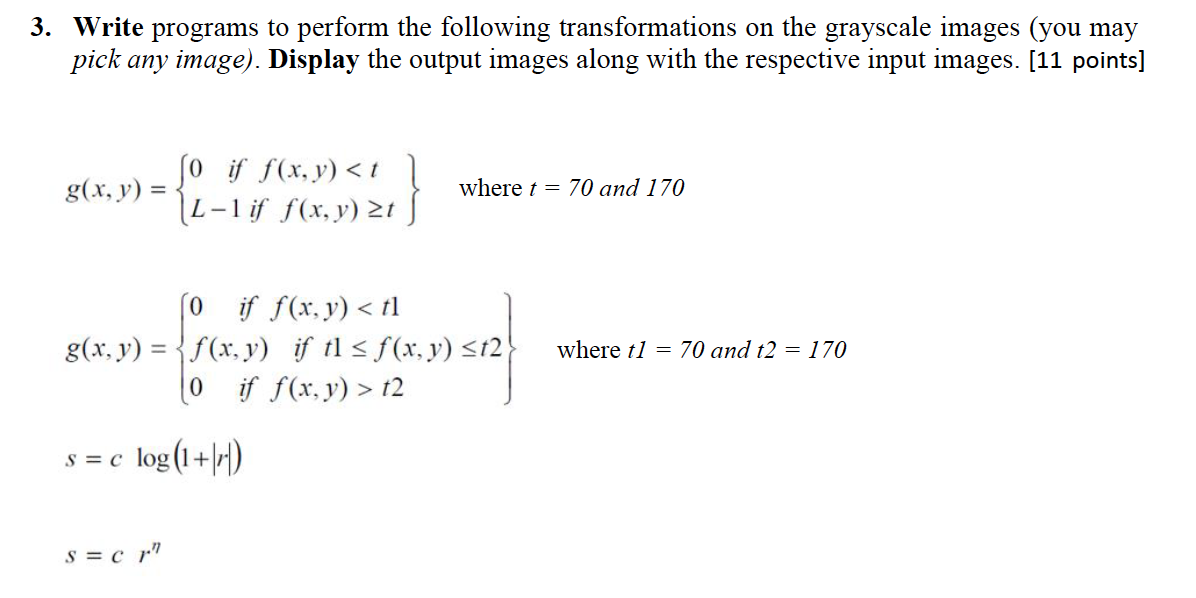 Solved 3. Write programs to perform the following | Chegg.com