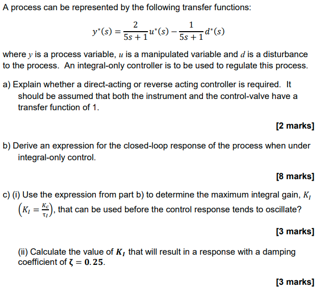 = A process can be represented by the following | Chegg.com