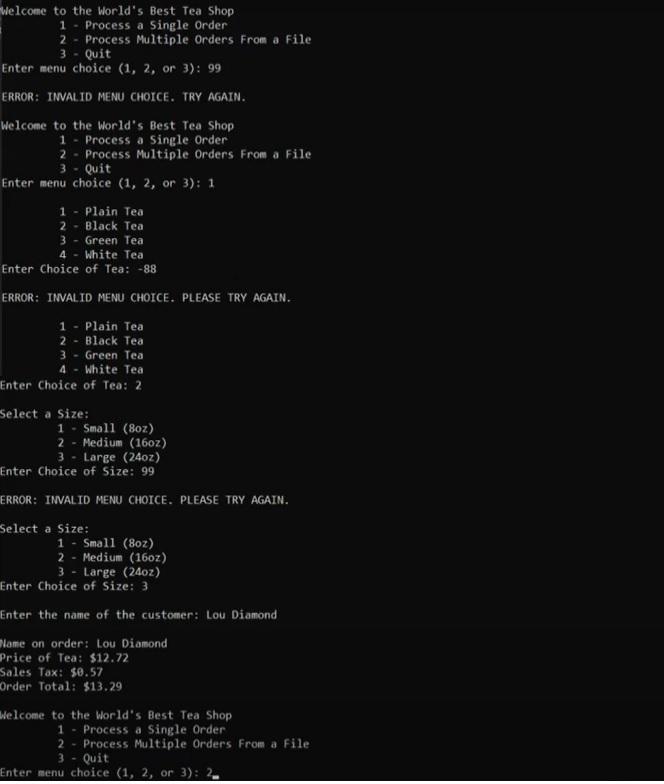 Solved Code: C # , PLEASE C SHARP ONLY. ALL MENUS LOOP | Chegg.com
