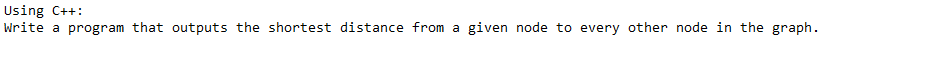 Solved Using C Write A Program That Outputs The Shortest 1967