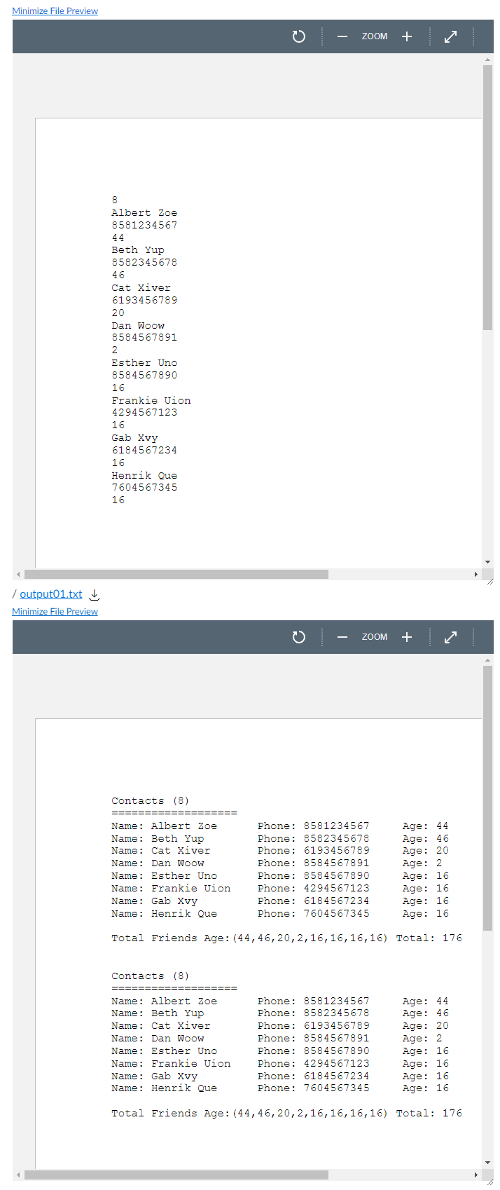 Solved Purpose of this assignment: - Using classes - Using | Chegg.com