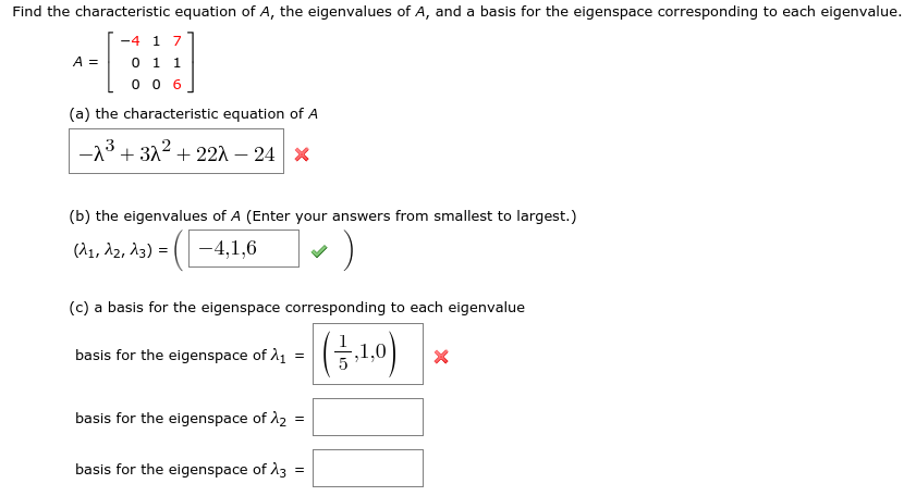 Solved Find The Characteristic Equation Of A The
