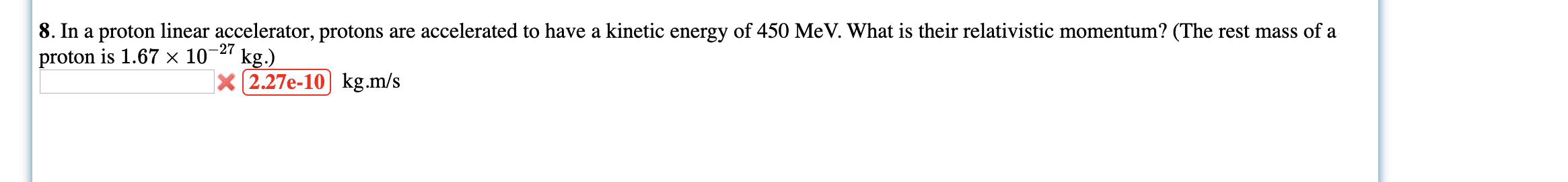 Solved 8. In a proton linear accelerator, protons are | Chegg.com