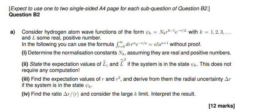 Solved [Expect to use one to two single-sided A4 page for | Chegg.com