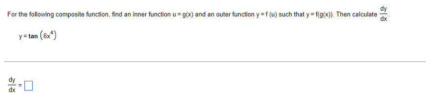 Solved For the following composite function, find an inner | Chegg.com Solved For the following composite function, find an inner | Chegg.com