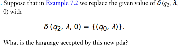 Solved Suppose that in Example 7.2 we replace the given | Chegg.com