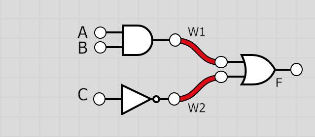 Solved Write the Boolean expression for w1, w2, and F Fill | Chegg.com