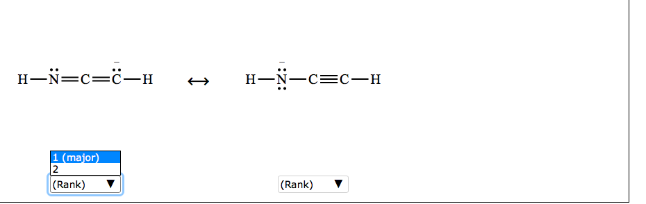 Solved Rank the resonance structures in each row of the | Chegg.com
