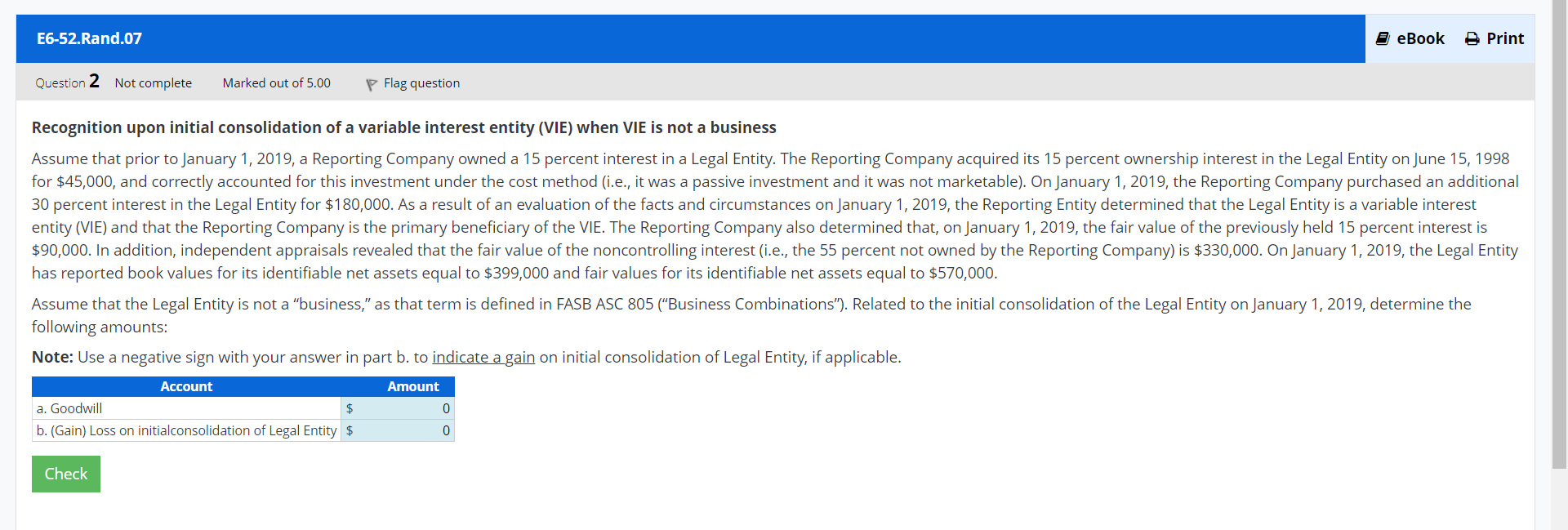 Solved Recognition upon initial consolidation of a variable | Chegg.com