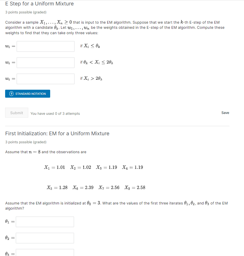 Solved 5. Mixture of Uniforms Bookmark this page Homework | Chegg.com