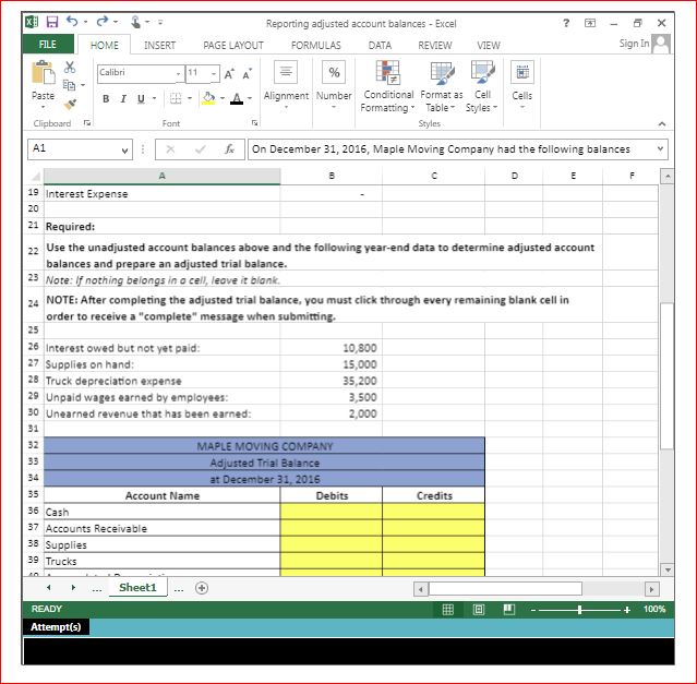 Solved 1. Determine adjusting entries and prepare an | Chegg.com