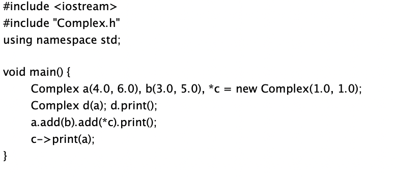 Solved Use the Complex class posted online. Modify the | Chegg.com