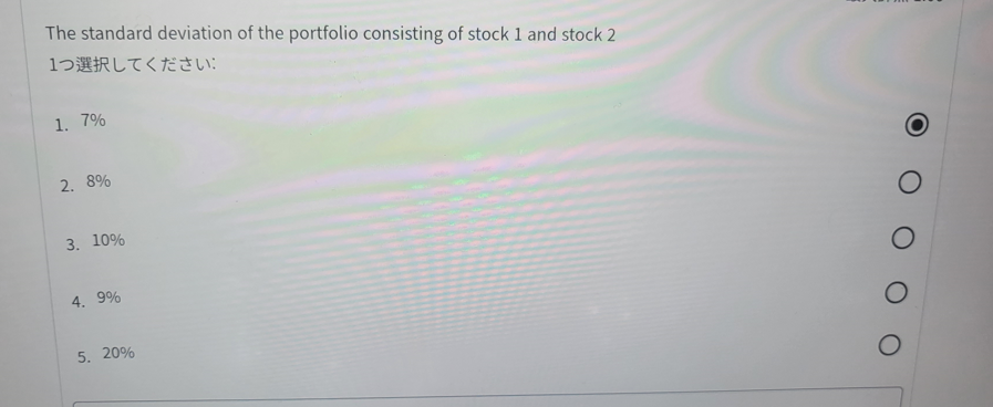 Solved Two stock: Stock 1 and Stock 2 Correlation =ρ12=−0.5 | Chegg.com